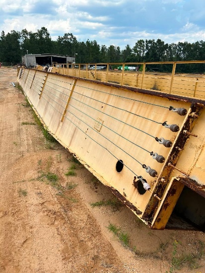 75' Span Fish Belly Bridge Crane, 10-Ton, S/N 12,522, Trolleys, Hoist ...