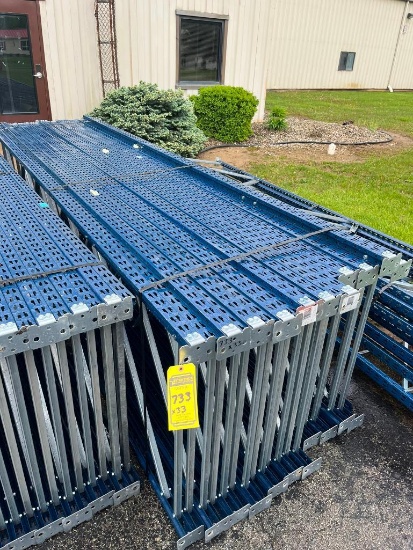 (33x) Interlake Mecalux 7515 Pallet Rack Uprights, 36" X 12' ($40 ...