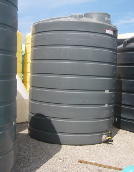 3000 Gallon Gray Flat Bottom Above Ground Storage Tank Model THV03000GY ...