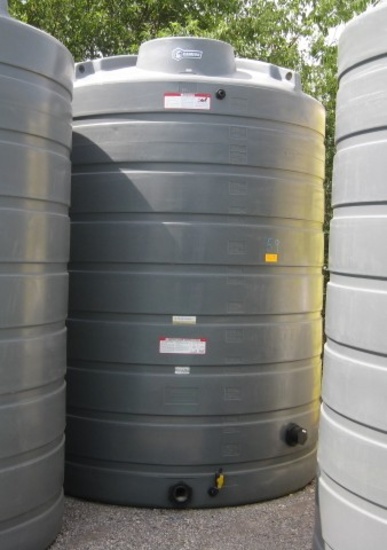 3000 Gallon Gray Flat Bottom Above Ground Storage Tank Model THV03000GY ...