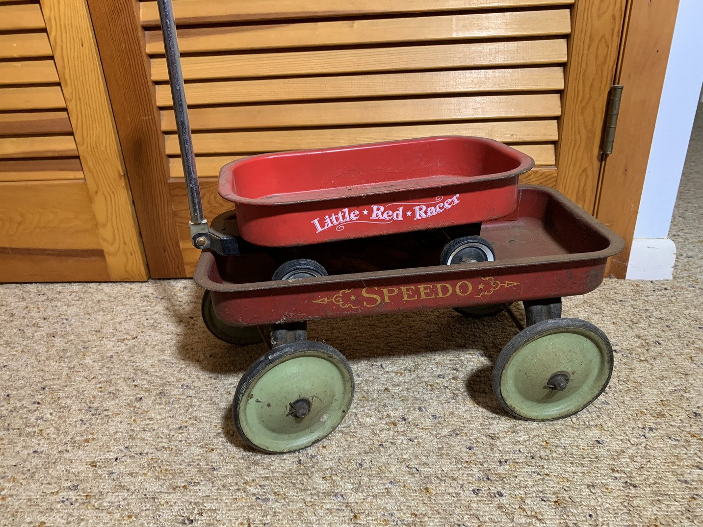 2 Antique Toy Wagons by Little Red Racer & Speedo | Proxibid