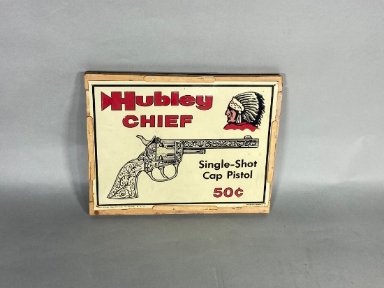 Original Vintage Hubley Chief Toy Cap Gun Sign | Art, Antiques ...