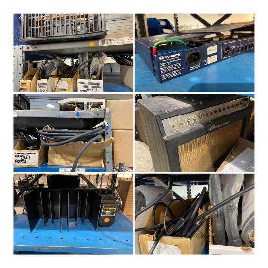 Lot of Audio Components/Amps/Parts Ampeg Gemini 2, Symetrix, and SO ...