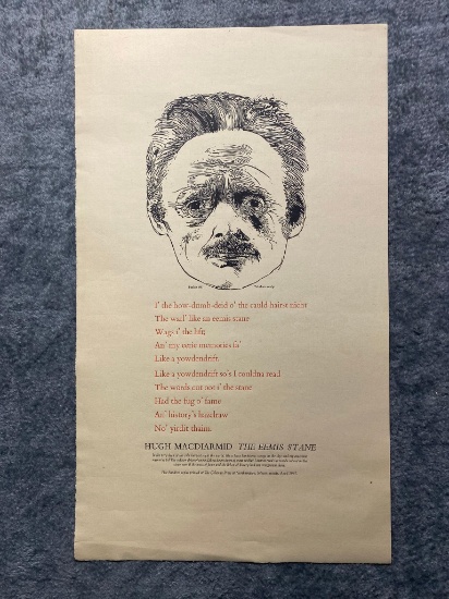 Vintage Poster Leonard Baskin The Eemis Stane Engraving Print | Art ...