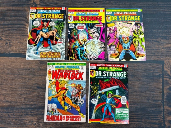A Group of Five Marvel Comics Marvel Premier Comic Books | Art ...