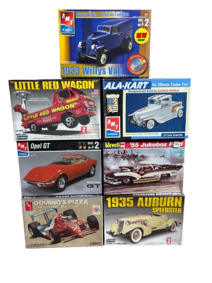Group of Seven Plastic Model Kits - Revell, AMT and Lindberg Classic ...