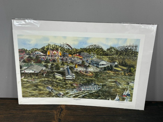 Signed and Numbered Print "Playground" by Ed Kitchen | Online Auctions ...