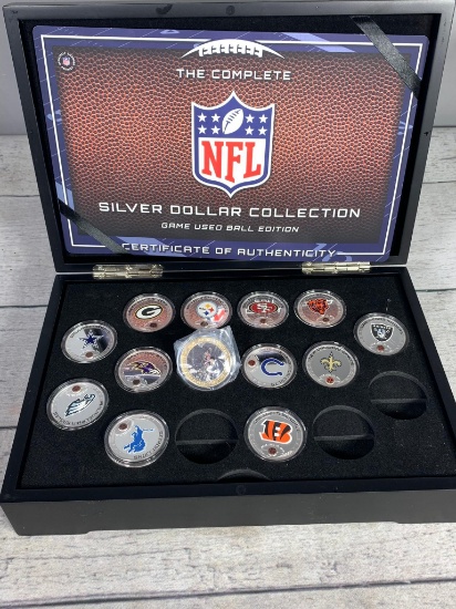 Group of NFL Fiji Dollars and a Michael Jordan Greatest Player Coin ...