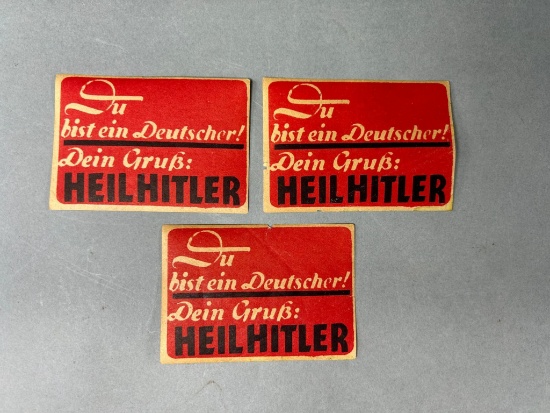 WWII German Adhesive Cards Used in Alsace - Lorraine"You Are A German ...