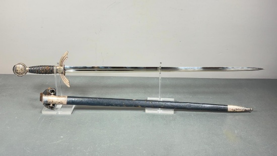WWII Nazi German Luftwaffe Air Force Sword w/Scabbard | Guns & Military ...
