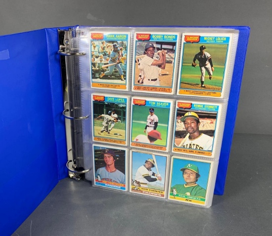 1976 Topps baseball complete set, in a binder, many Rookies and Stars ...