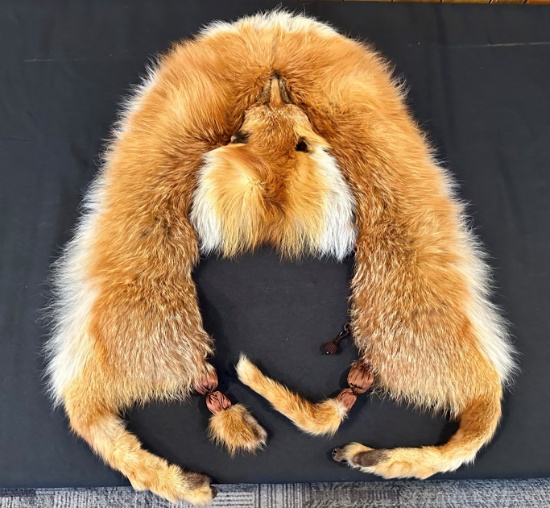 Red Fox Fur Scarf | Art, Antiques & Collectibles Collectibles Taxidermy ...