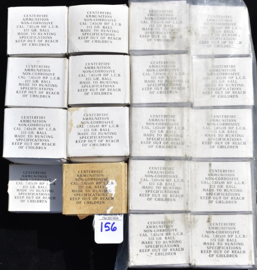 700 Rounds (35 Boxes) Russian 7.62x39 123GR Ball | Online Auctions ...