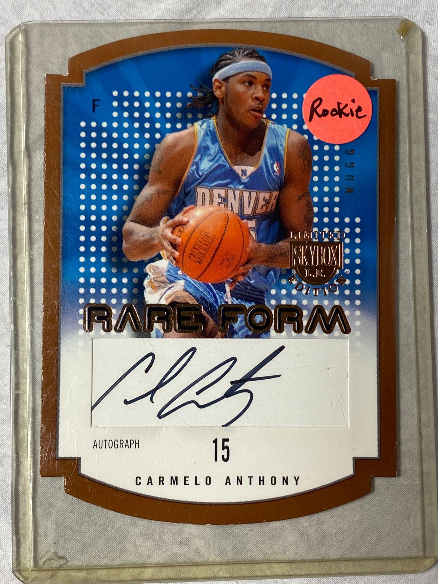 Carmelo Anthony Autograph