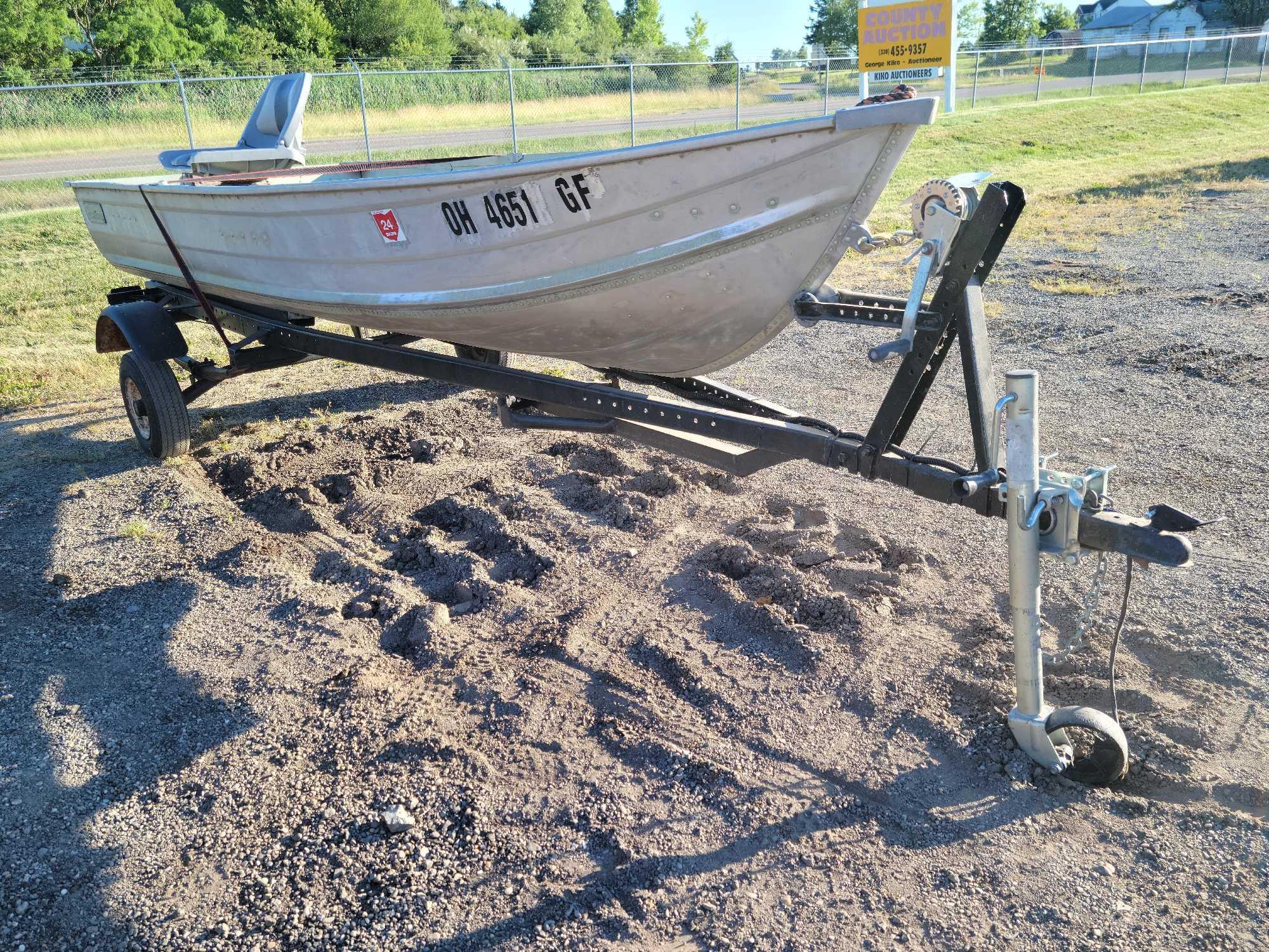 Sears Gamefisher Aluminum V-nose Boat With Proxibid, 56% OFF