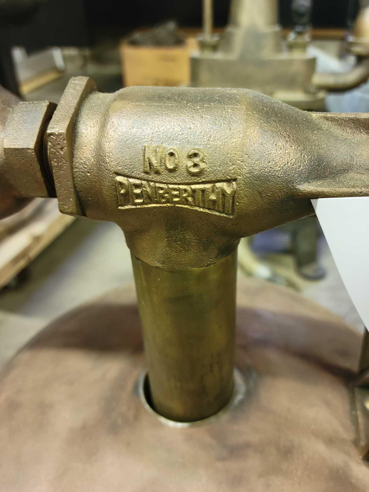Antique Penberthy No. 3 brass pump on base, | Proxibid
