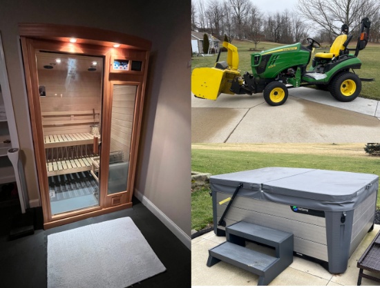 Kiko Auctioneers Auction Catalog - JD Tractor - Salt Water Hot Tub ...