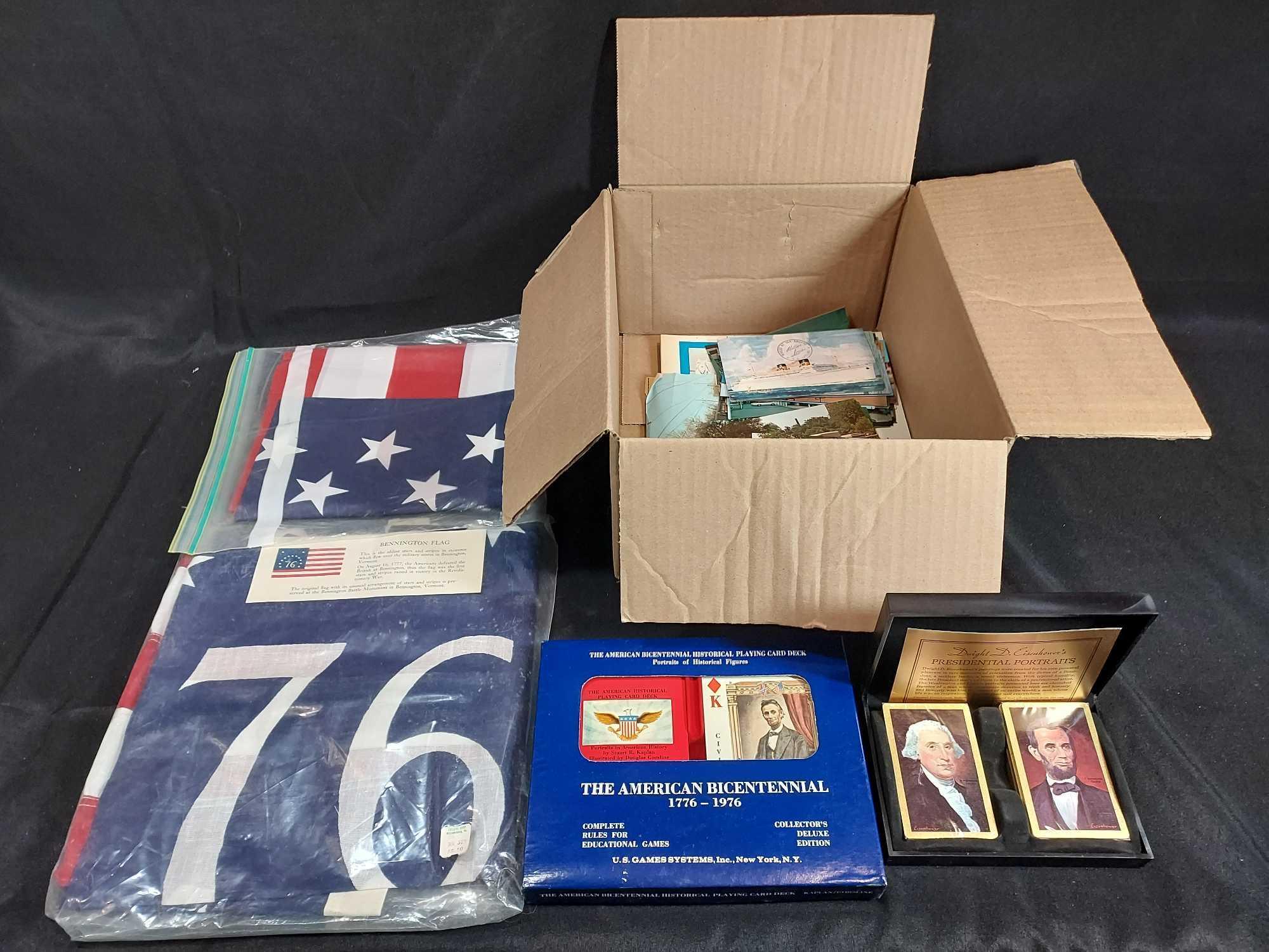 American Flags, Bicentennial Playing Card Set, | Proxibid