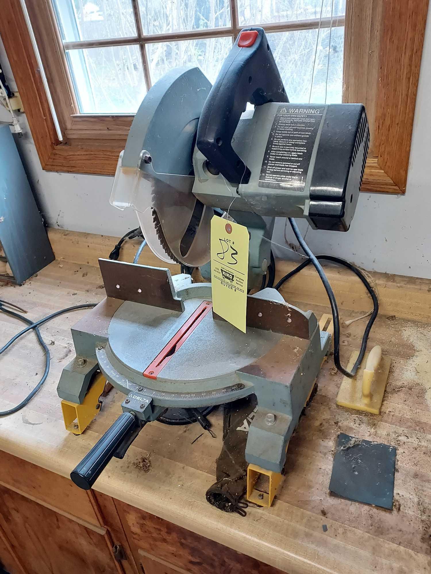 Delta Model 34-080 10" Miter Saw | Proxibid