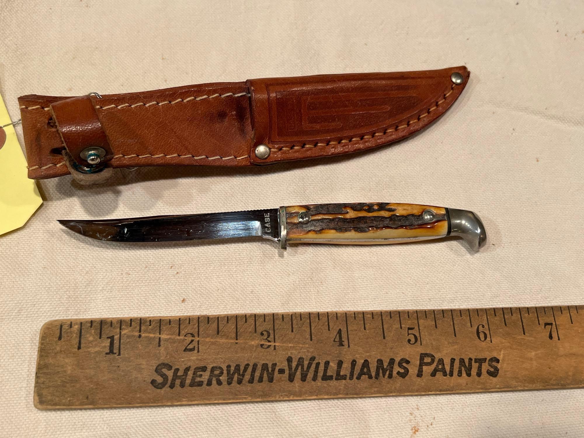 Case 3 inch Fixed Blade with Stag Handle Knife | Proxibid