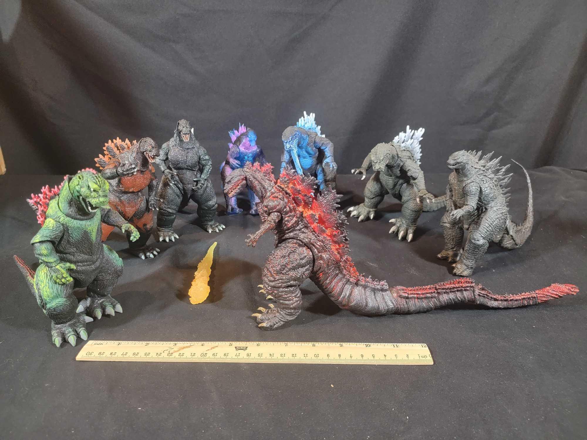 8 Different Neca Godzilla Action Figures Monsters Proxibid