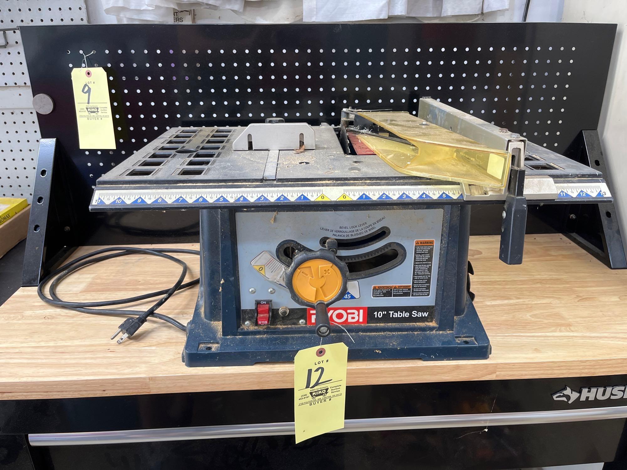 Ryobi 10 inch table saw | Proxibid