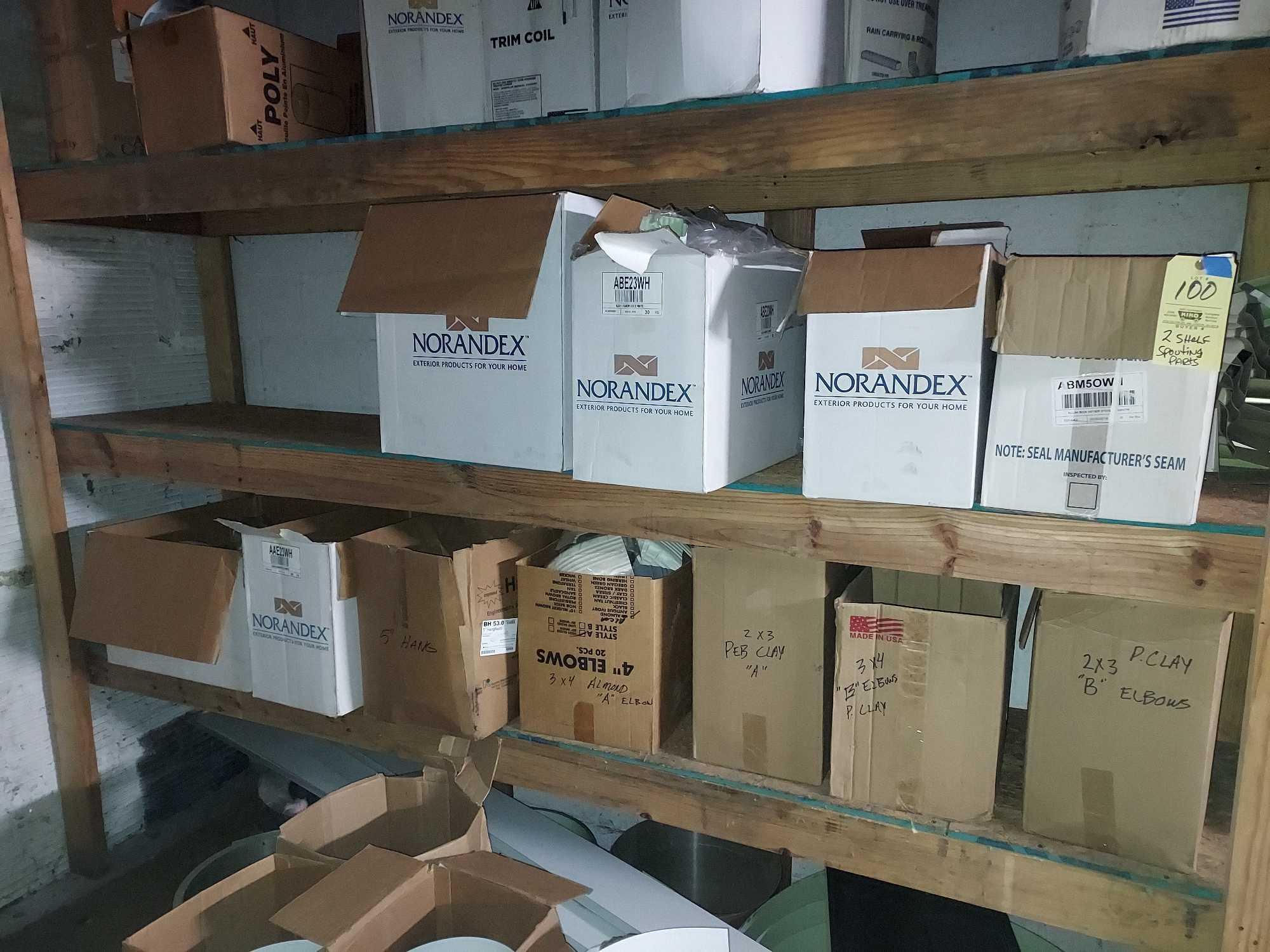 2 Shelves of Assorted Spouting Parts - Various | Proxibid