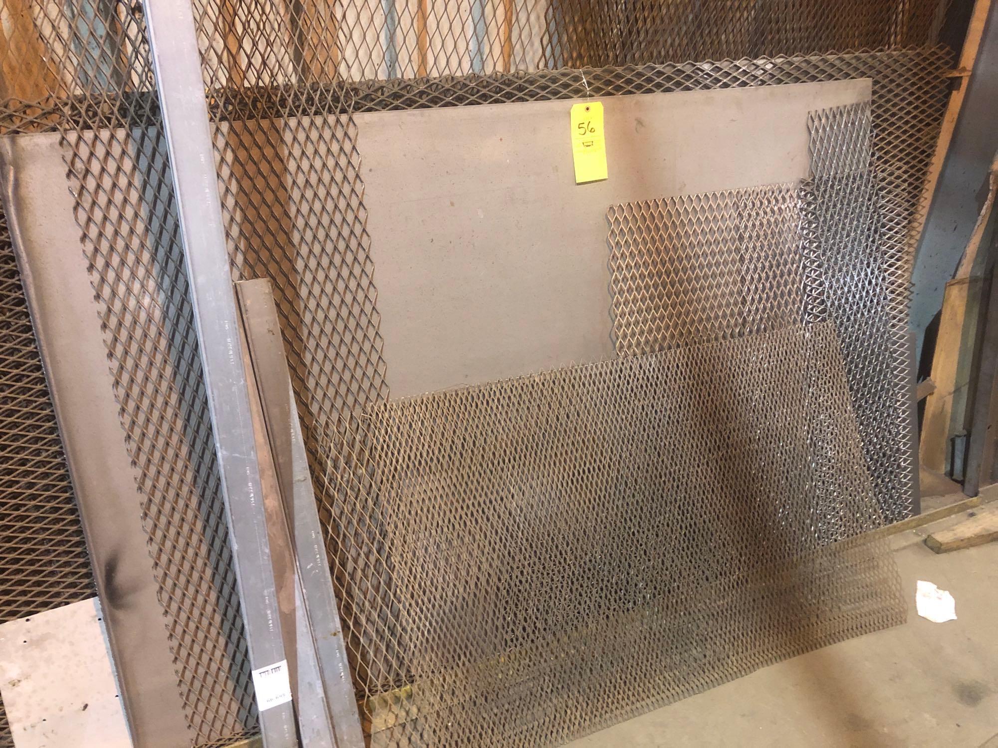 mesh, barn door tubing, alum sheet | Proxibid