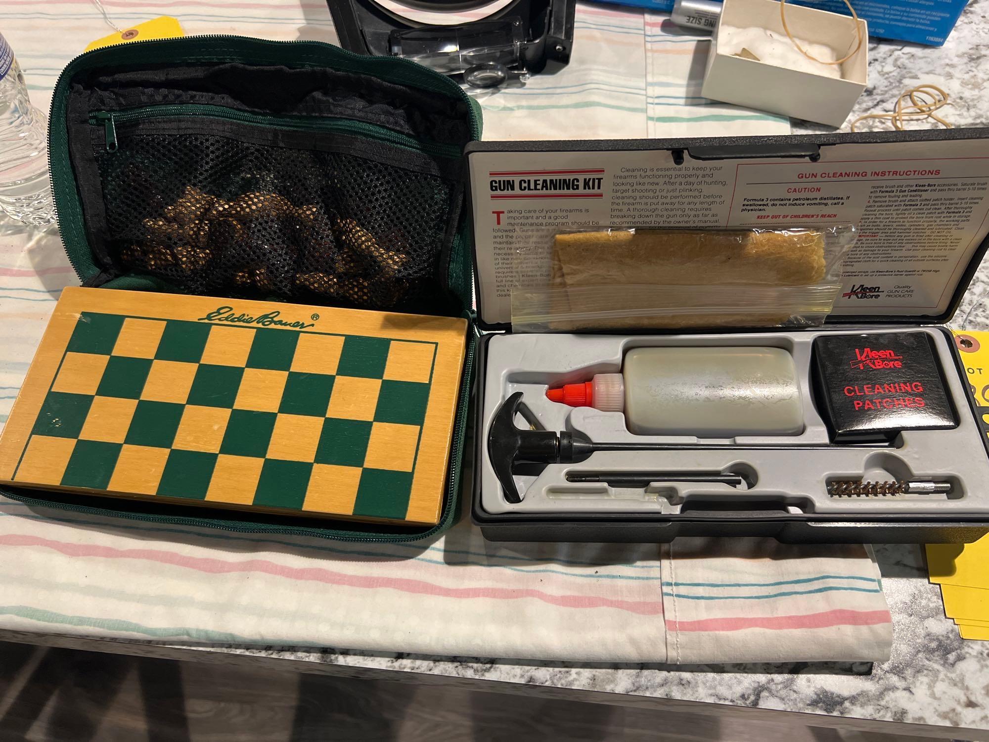 Eddie Bauer Checkers Game and Gun Cleaning Kit | Proxibid