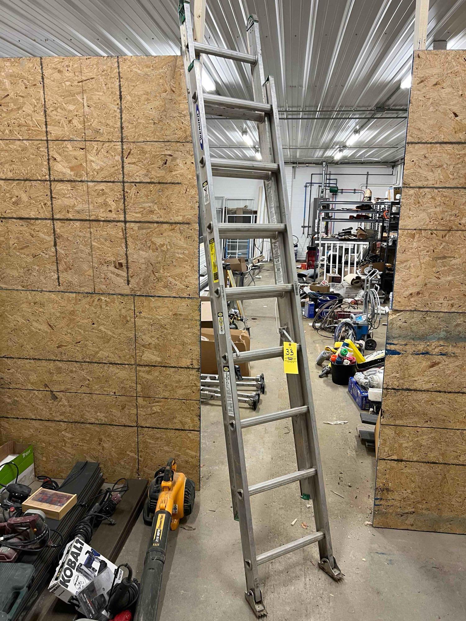 Werner 16 Ft. Aluminum Extension Ladder | Proxibid