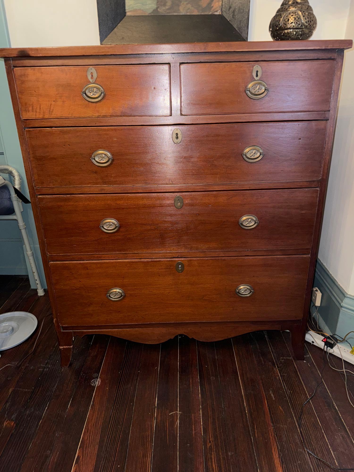 5-Drawer chest w/ dovetailed & beveled drawers. | Proxibid