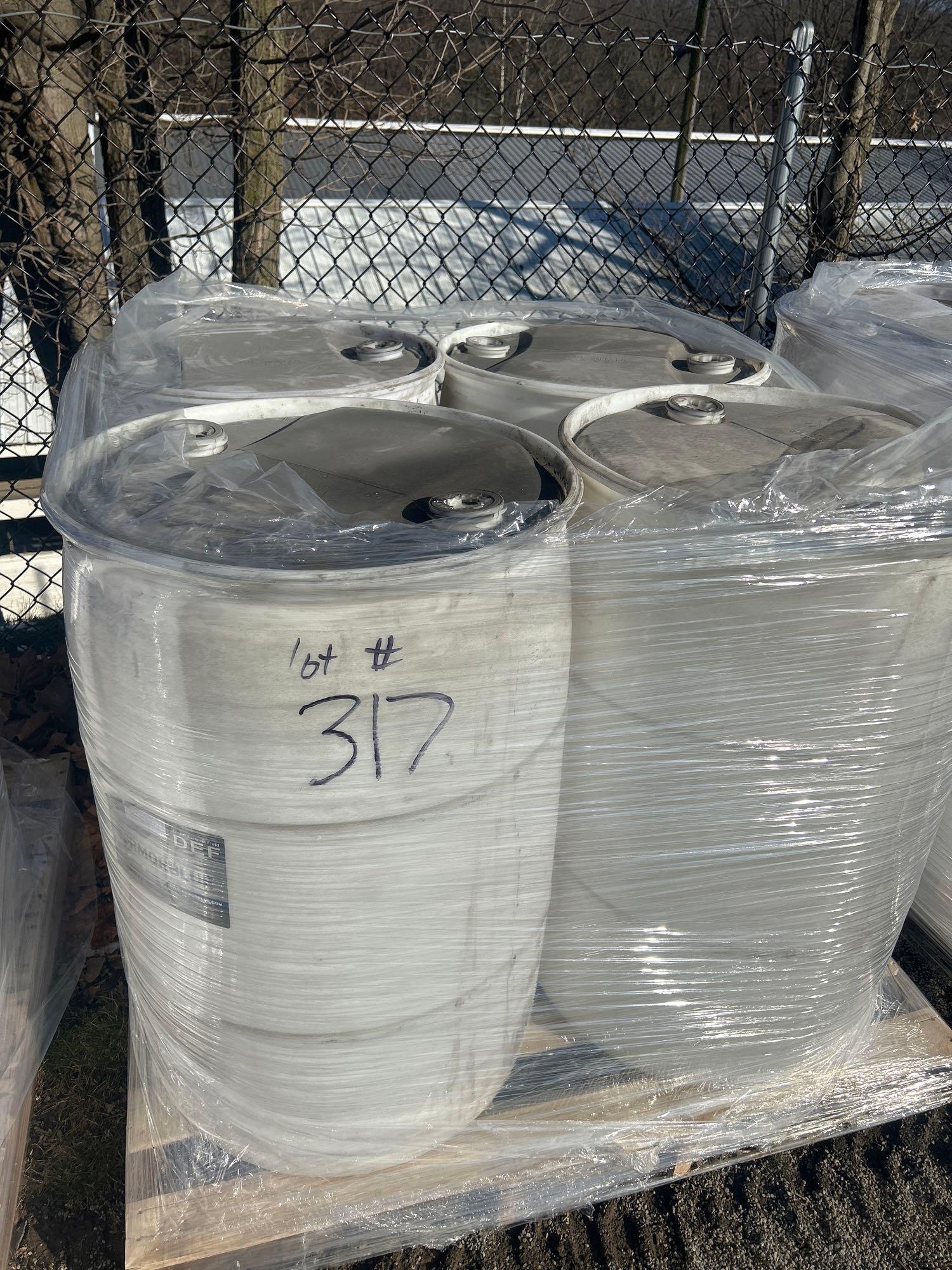 (4) 55 gallon empty plastic barrel - Had DEF in | Proxibid