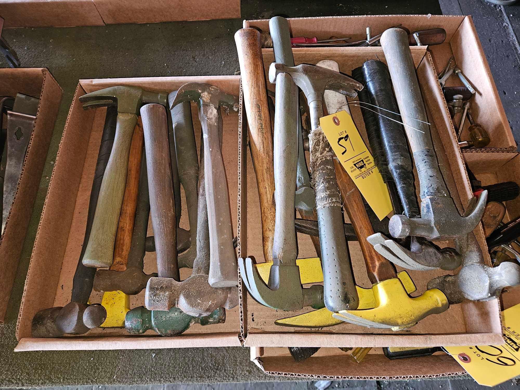 2 Boxes of Assorted Hammers | Proxibid