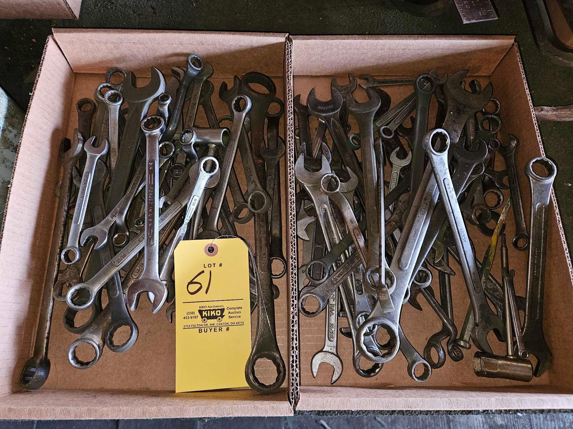 2 Boxes of Assorted Wrenches - Some Craftsman | Proxibid