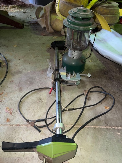 Coleman Lantern and Trolling Motor | Heavy Construction Equipment Light ...