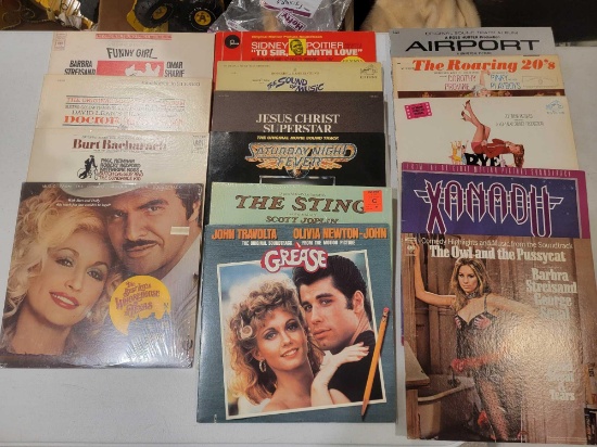 15 Soundtrack LP Record Albums Grease Xanadu Dolly | Online Auctions ...