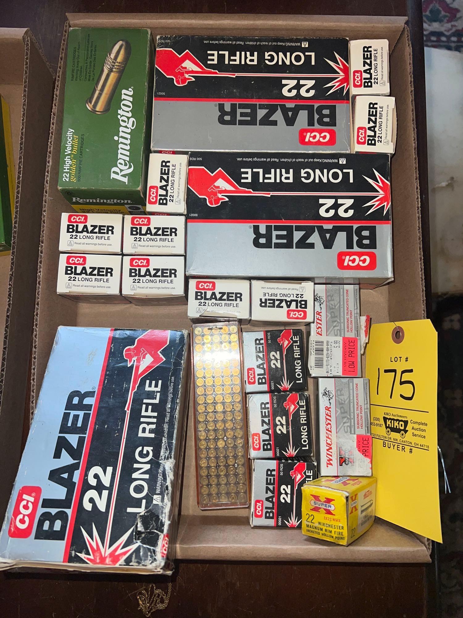 Assorted 22 LR Ammo, Mostly Full Boxes | Proxibid