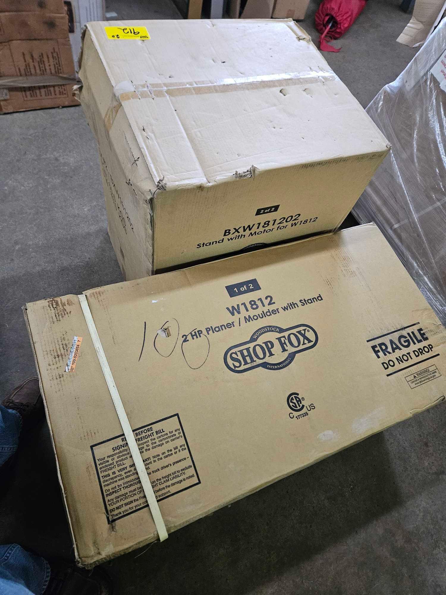 NIB Shop Fox 2hp planer/moulder with stand | Proxibid