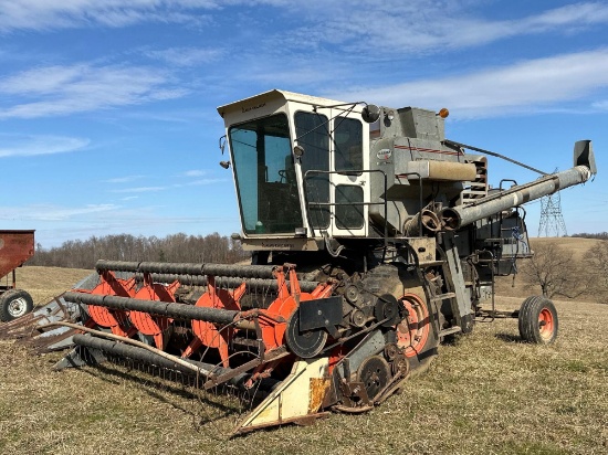 Gleaner F Corn and Bean Special Combine with 13 Grain head and 3 row A ...