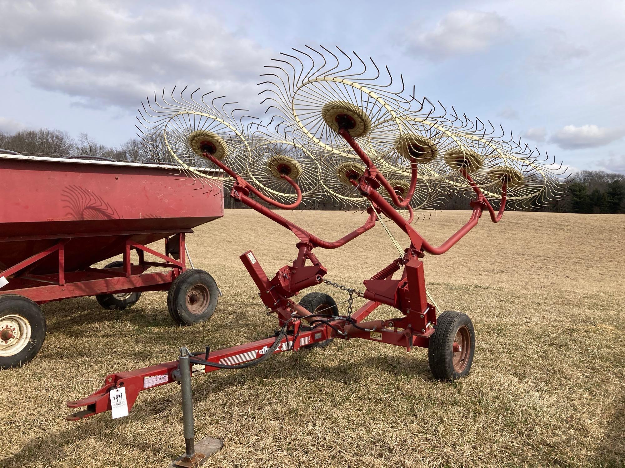 One owner Sitrex H-PU8 8 wheel hyd. fold rake | Proxibid
