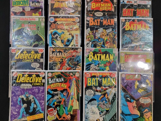 Vintage DC Detective Comics Batman 10 12 15 Cent Comic Books Group Lot ...
