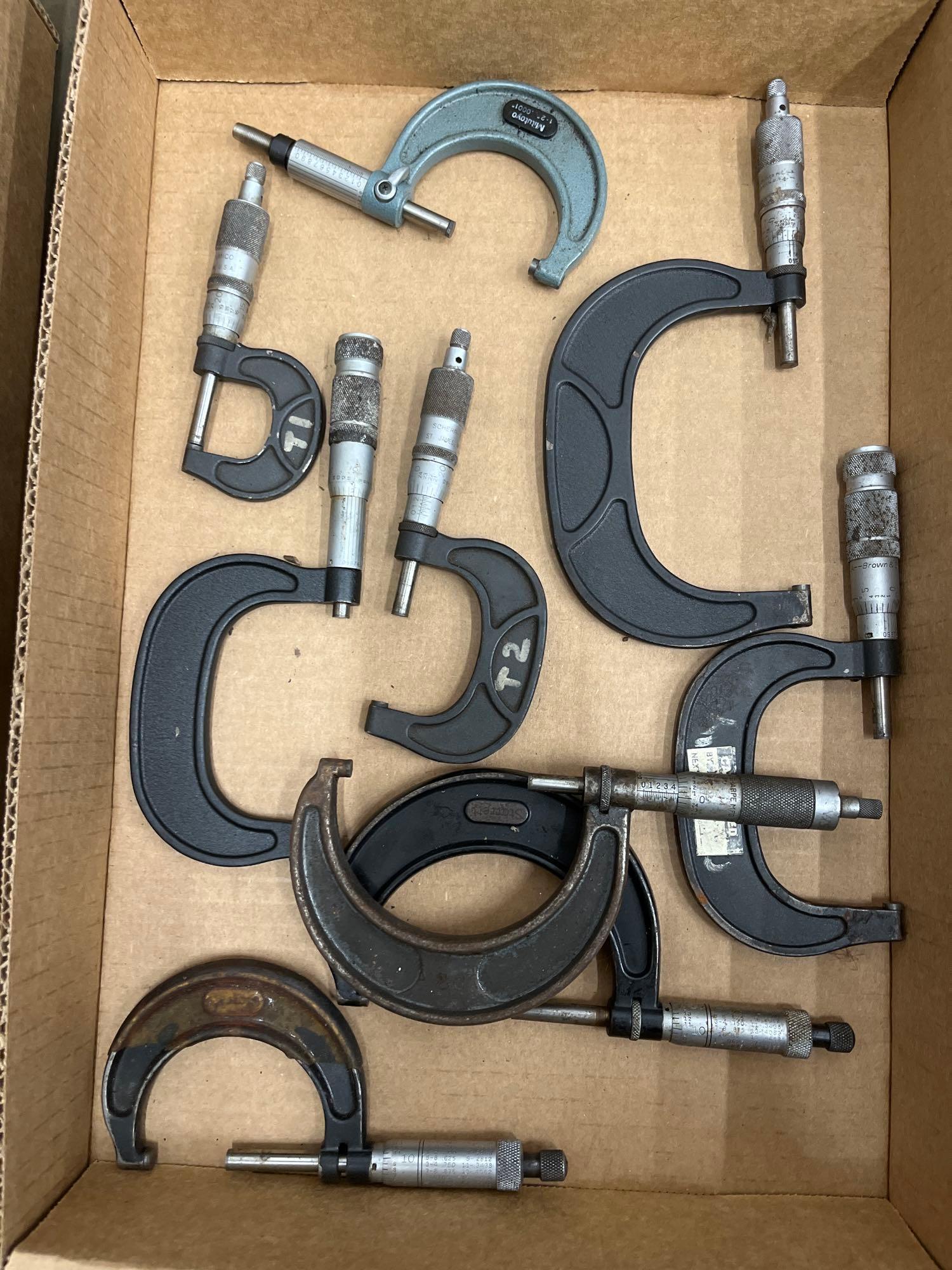 (9) Assorted Outside Micrometers | Proxibid