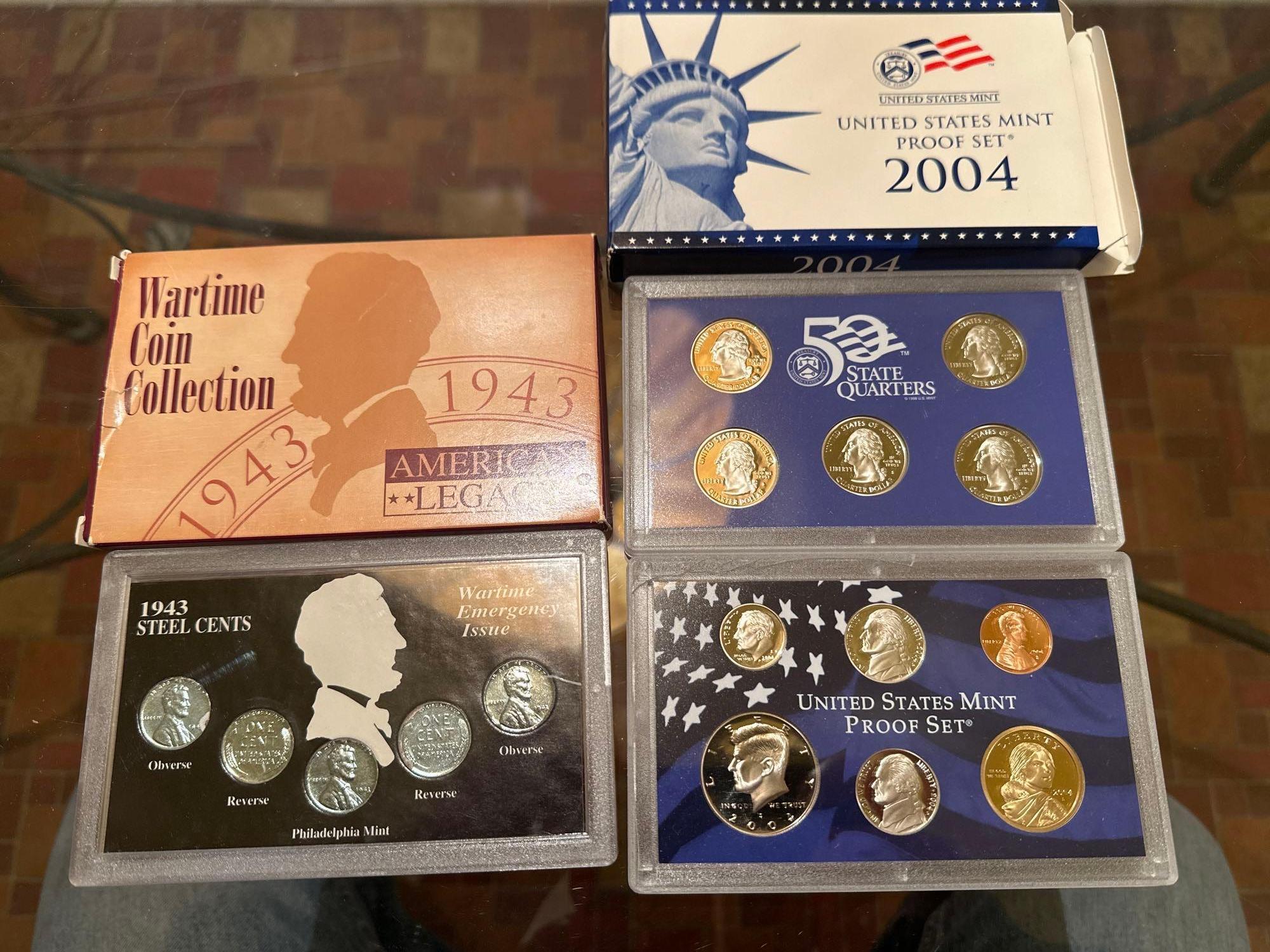 2004 United States Proof Set and 1943 War Time | Proxibid