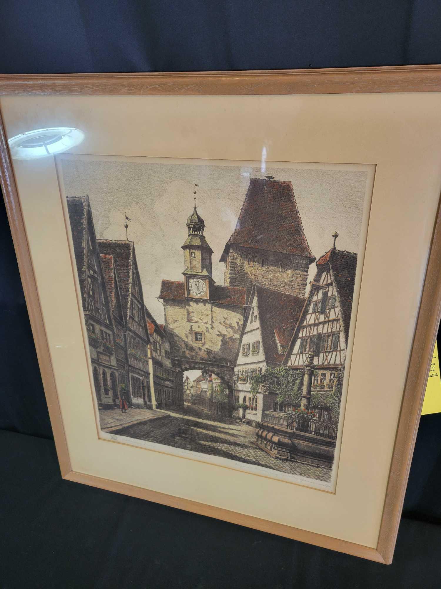 Ernst Geissendorfer Color Etching Rottenburg, | Proxibid