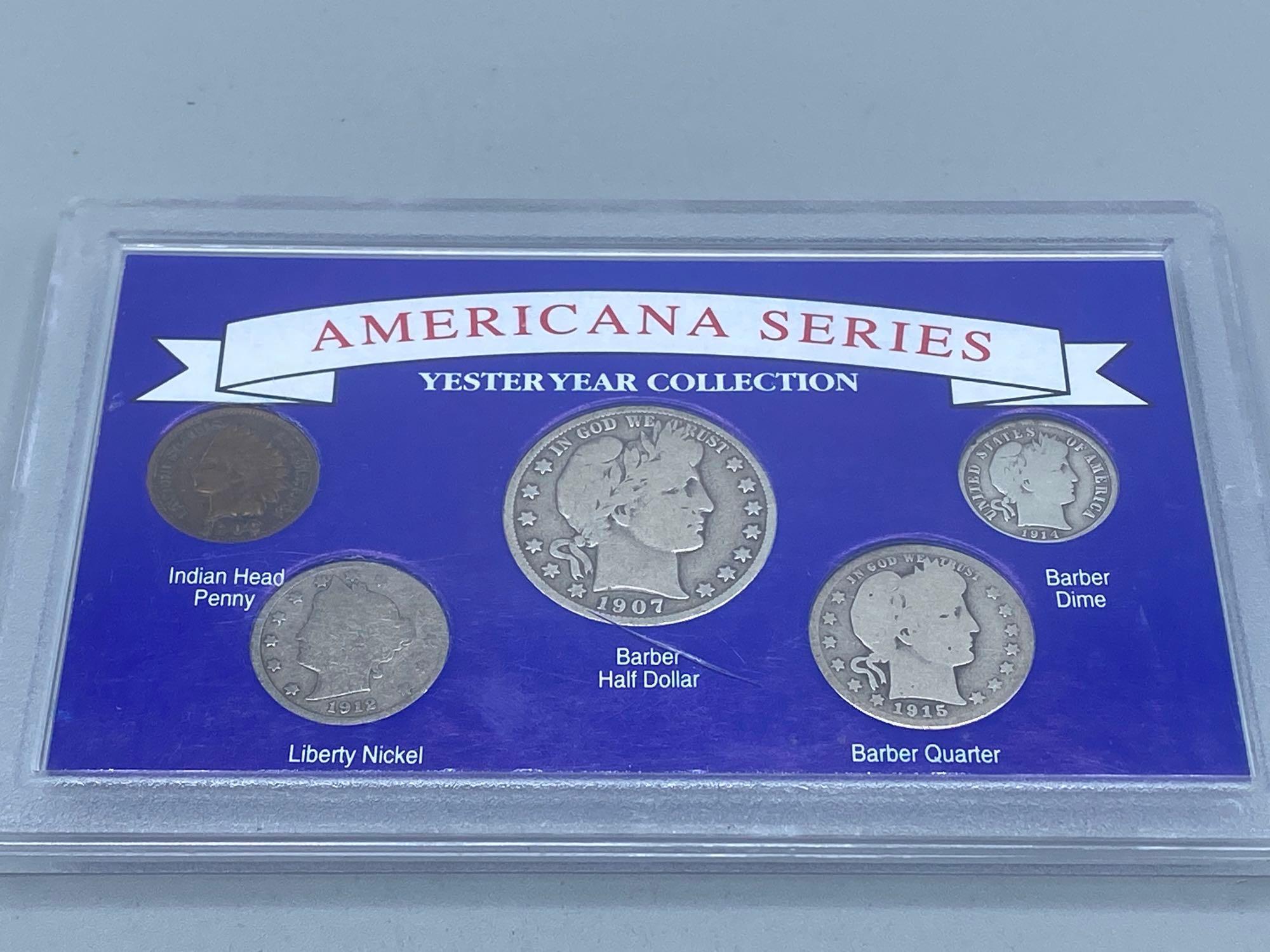 Americana Series Coin Set Barber | Proxibid
