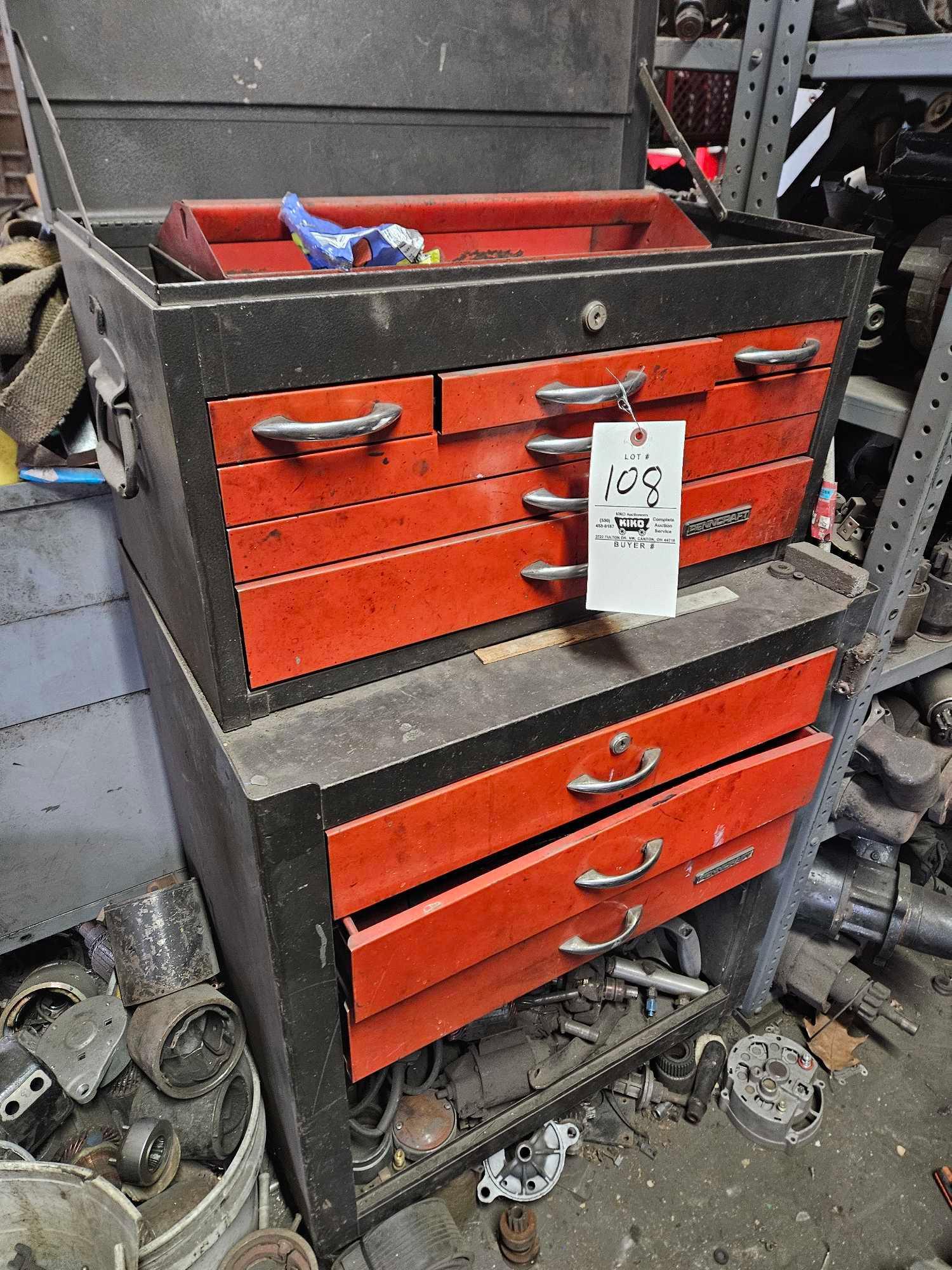 Penncraft tool box with hdwr | Proxibid