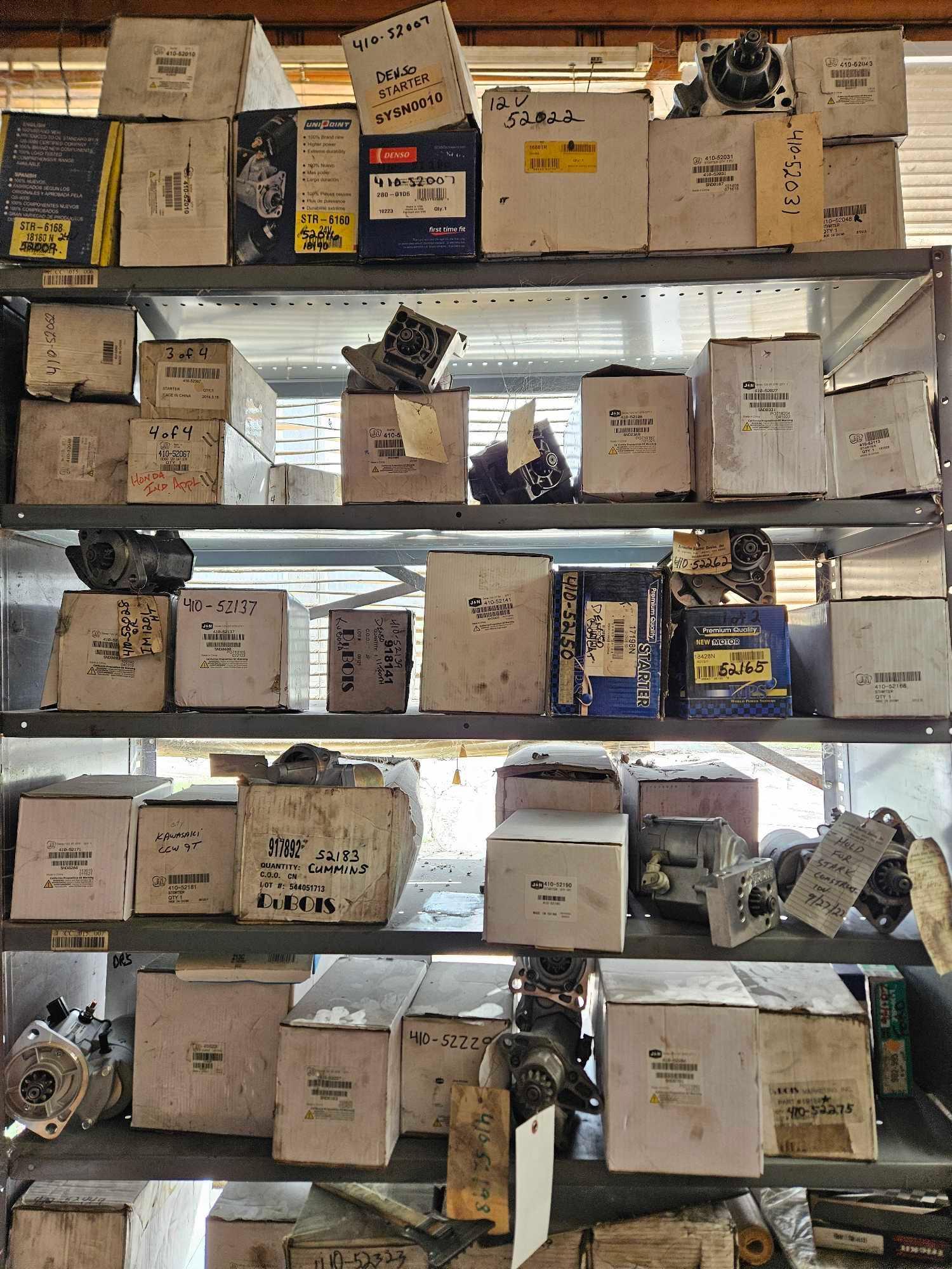 New starters, contents of shelf | Proxibid