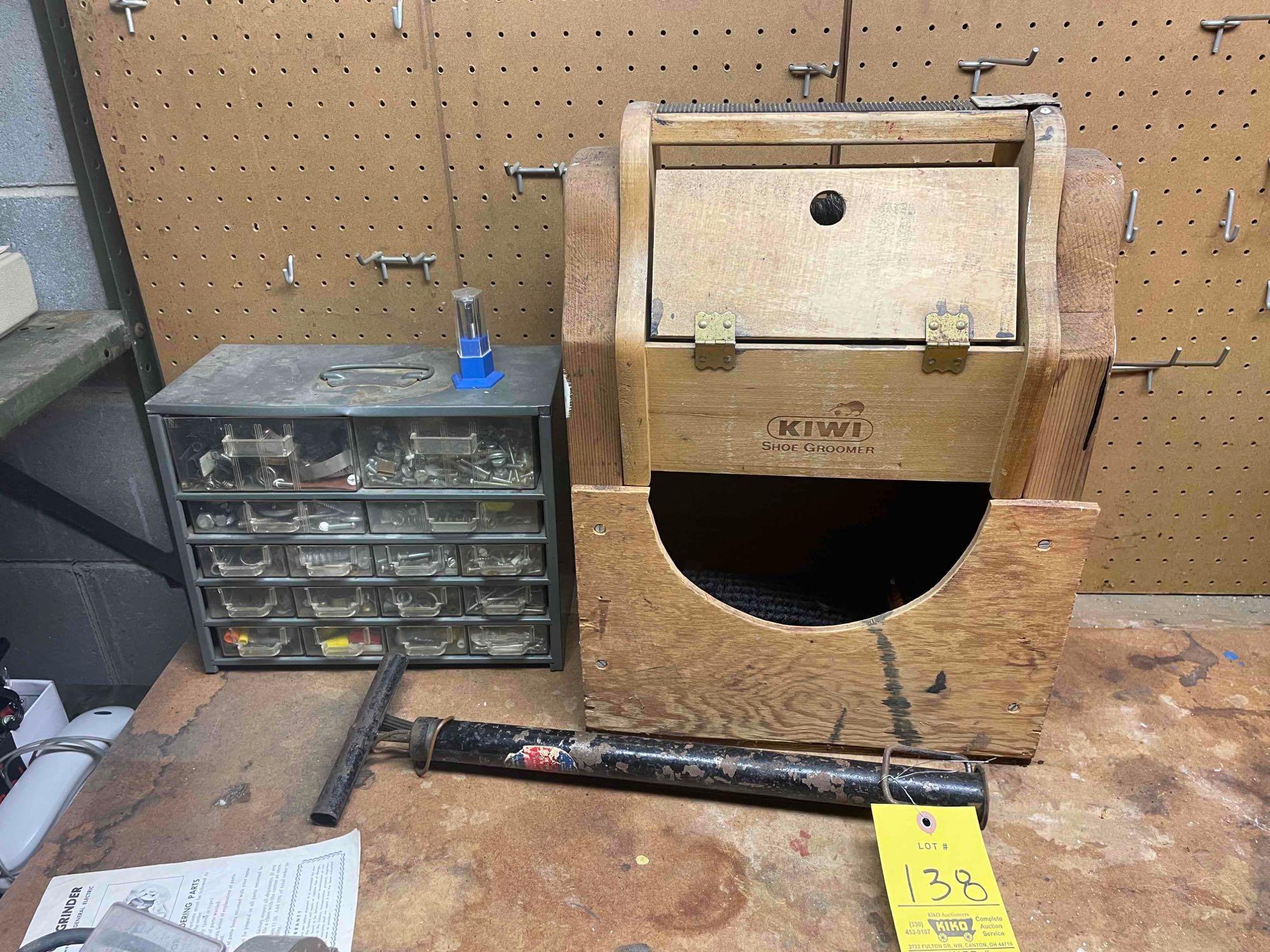 Vintage Shoe Groomer Case, Hardware Storage w | Proxibid