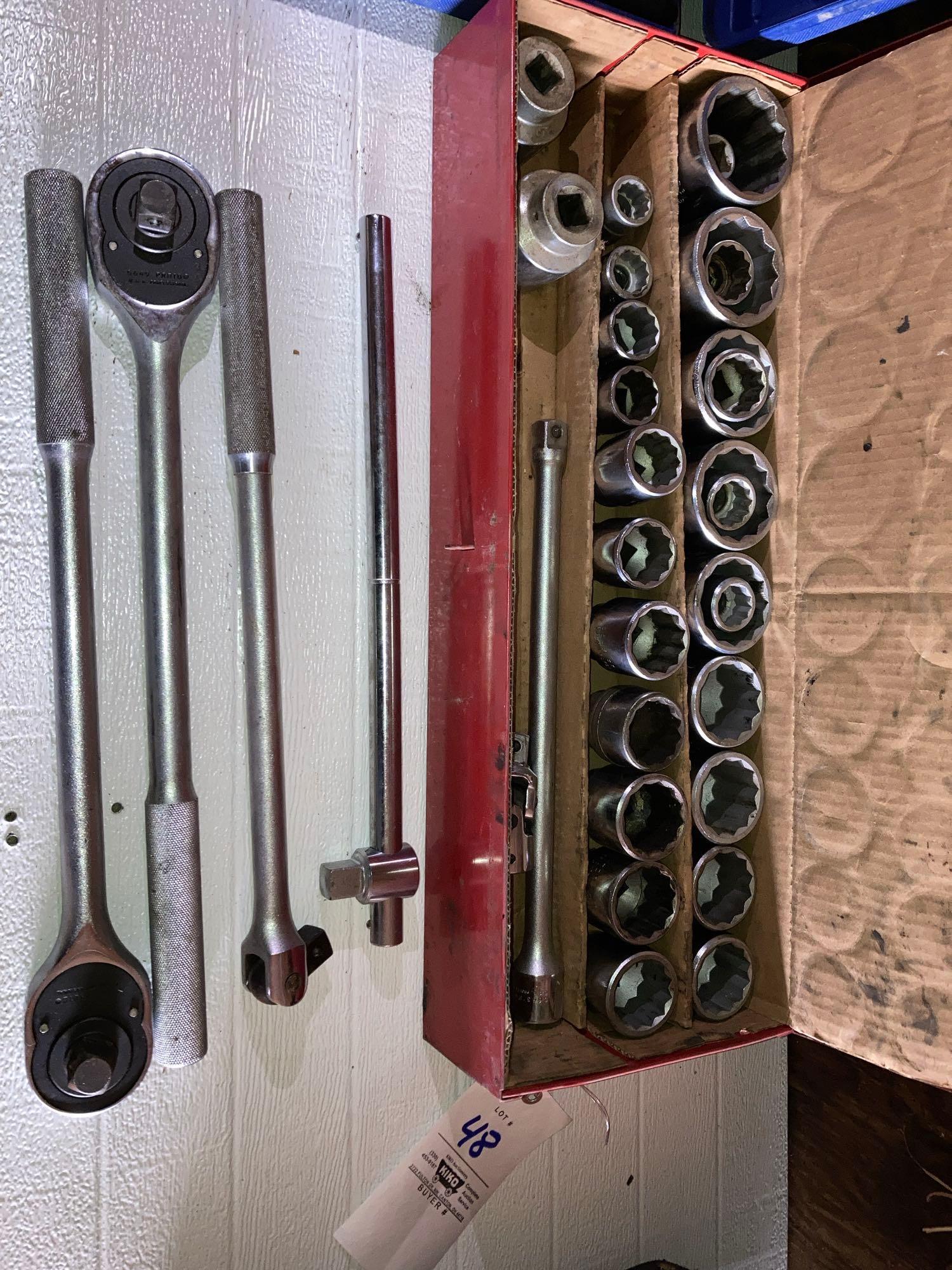 3/4 inch Proto socket set - ratchets and breaker | Proxibid