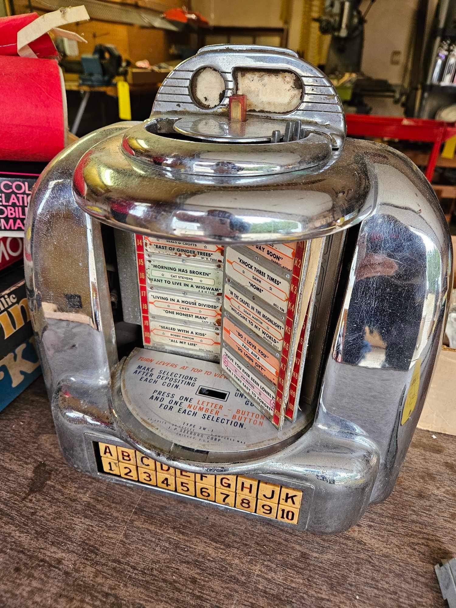 Vintage 100 Selection Seeburg 3W-1 Song Selector | Proxibid